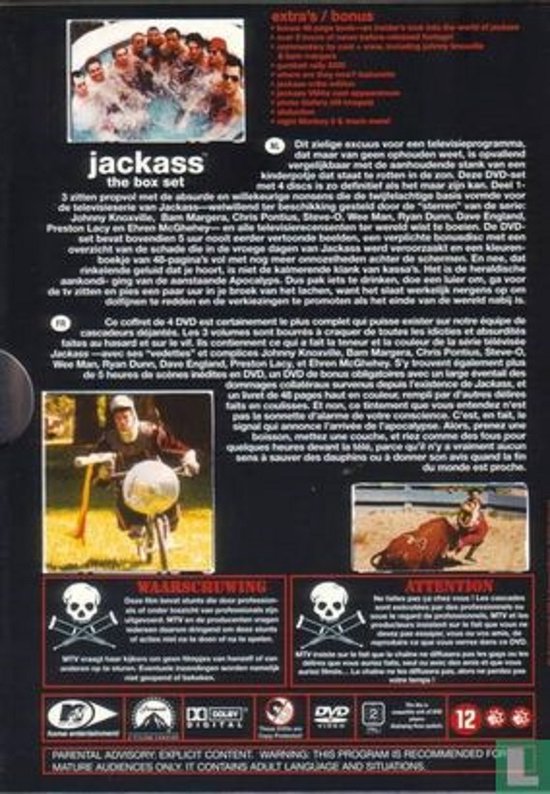 Jackass Collection - DVD set met 4 discs - Inclusief 5 uur ...