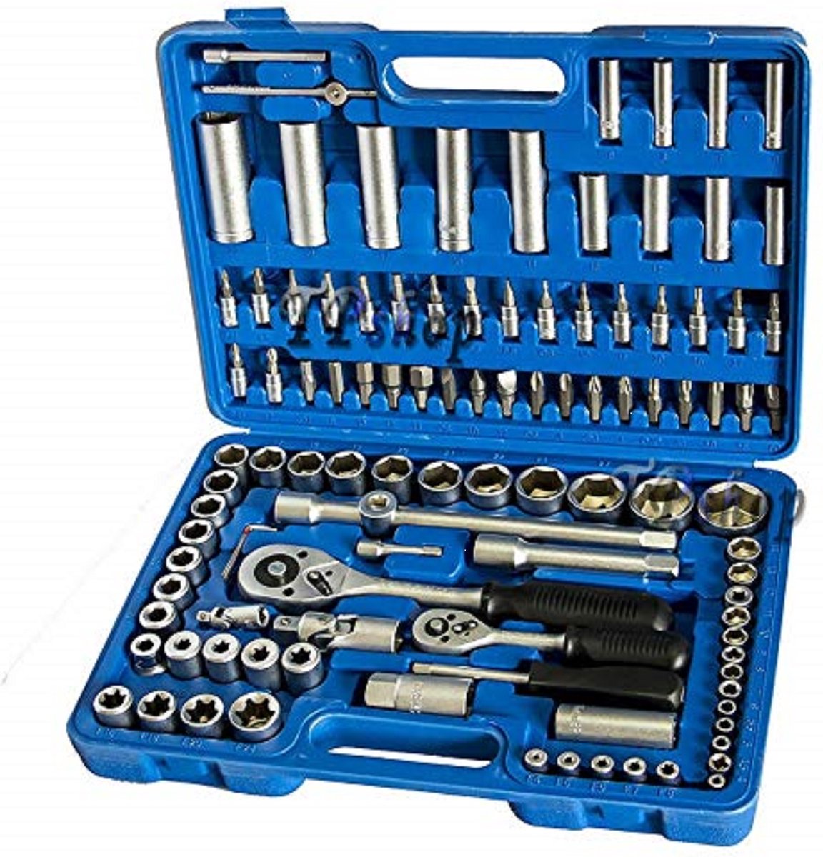 Gereedschap | Doppenset 108 delig | doppen met torx en bitjes | bol