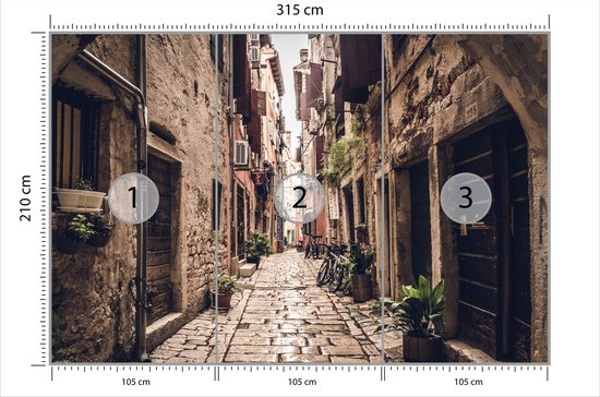 Fotobehang Overgang Steegje | bol