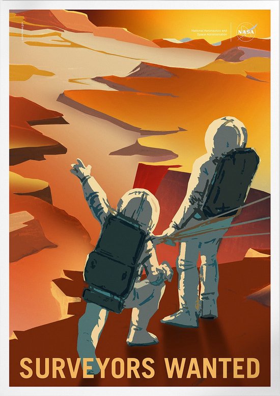 Surveyors On Mars Wanted | Space, Astronomie & Ruimtevaart Poster | A3 ...