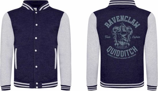 Harry Potter - Ravenclaw Quidditch Varsity jacket - 2XL - Blauw/Grijs | bol