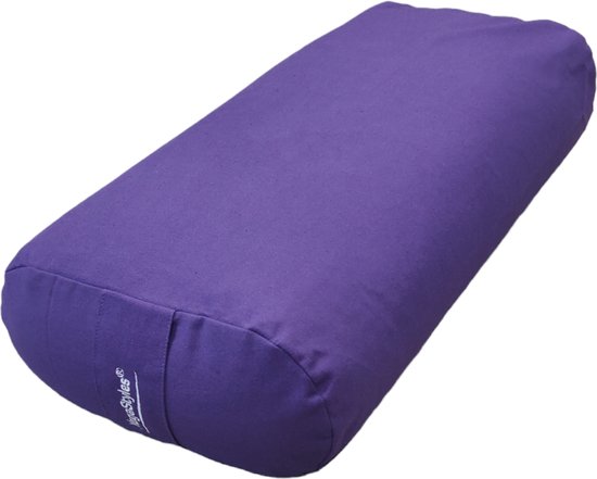 Yogabolster Ovale Design Bolster voor Yoga - Ovaal - Paars - | bol