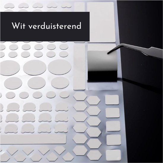 ZERO 90® 100 Witte standby stickers - 50% lichtblokkerend precut ...