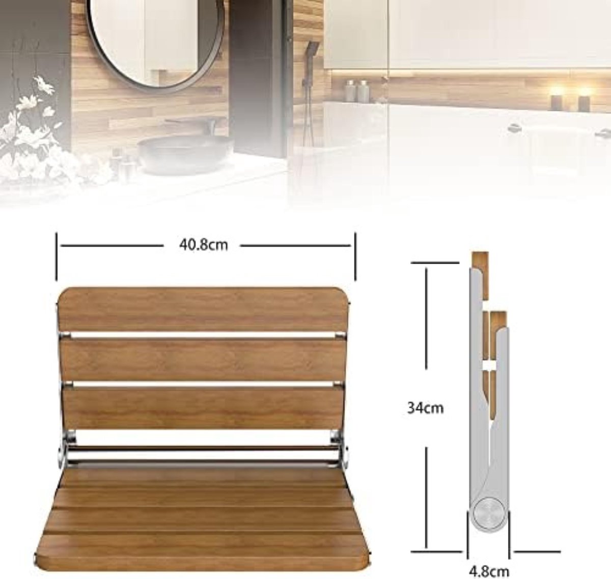 Gratyfied-Douchekruk inklapbaar-Folding shower stool-Douchezitje ...