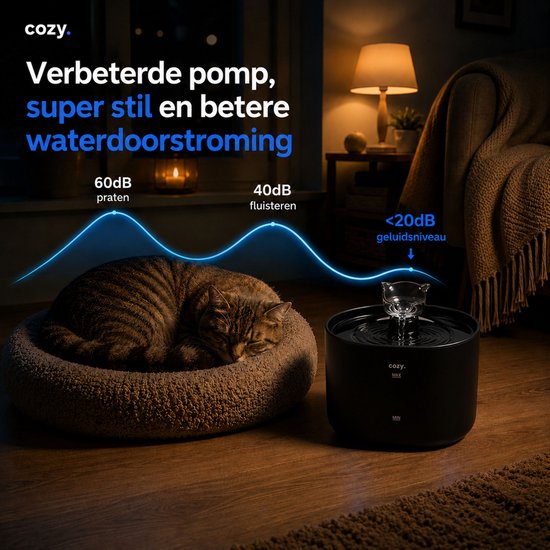 cozy.® Drinkfontein Kat Pro Plus 2026 - Waterfontein Kat 2.2L ...