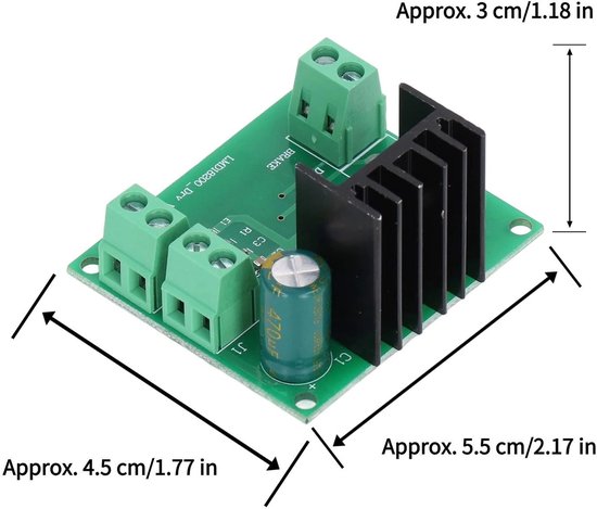 Dailygoods - Motor Drive Module - PWM Snelheidsregeling - Voor DC ...