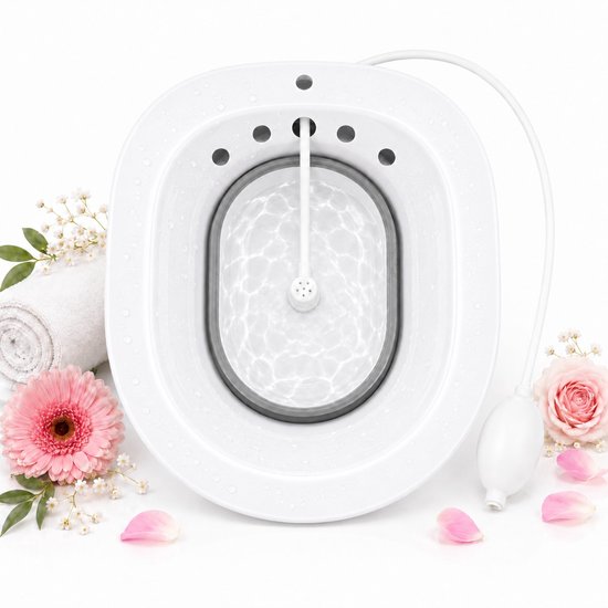 URlife® Vaginale Stoombad met Handpomp – Yoni Steam Seat – Inklapbaar ...