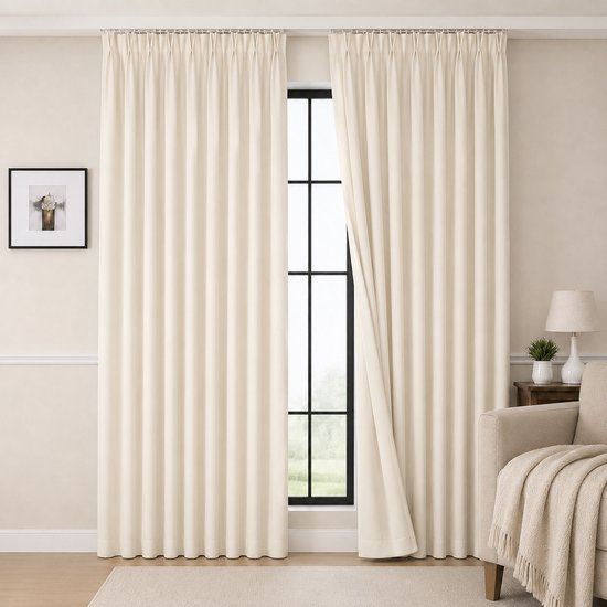 Everyday Elegance Luxe 95% Verduisterend Met Haken - Beige - 132x240 CM ...