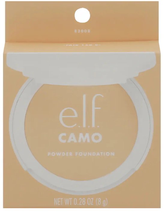 e.l.f. Camo Powder Foundation Fair 150C 8g – Buildable to Full Coverage ...