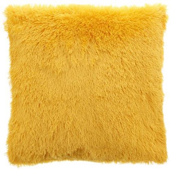 Sierkussenhoes MANON - Geel - Polyester - 45 x 45 cm | bol.com
