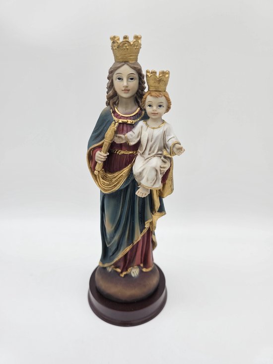 Maria met kind Jezus op haar arm - beeld 21 cm - Madonna en Jezus ...