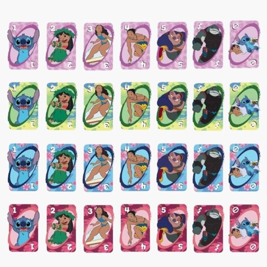 UNO - 4 DELIG SET - Lilo & Stitch Kaartspel - uno + stitch JOJO ...