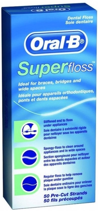 Oral-B Floss – Super Floss 50 stuks (12 stuks) | bol