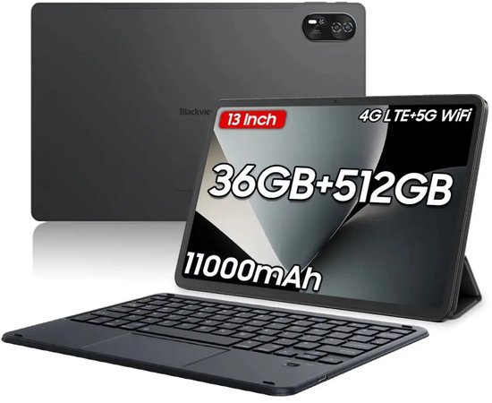 Blackview Tablet MEGA 8 Android 15 Tablet - 13 Inch - 36GB RAM - 512GB ...
