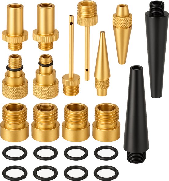 Consumerce® Set van 15 Ventiel Adapters – Fietsventiel – Autoventiel ...