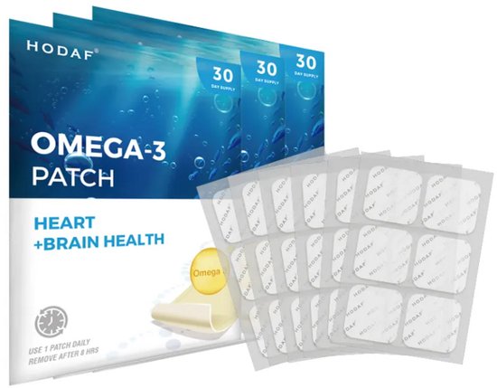 Omega 3 Sticker / Pleister - Omega 3 Patch - Supplement voor hart en ...