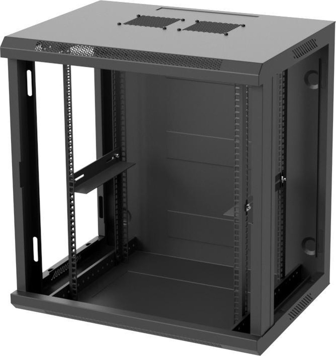 Rack serveur Toten 12U - Armoire murale 19 '' avec porte avant perforée ...
