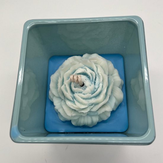 Kaars - Kaarsen - Container kaars - blauw - 403 | bol