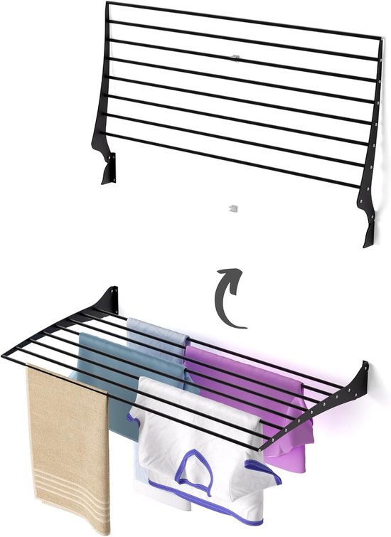 Wanddroogrek - Droogrek Inklapbaar - Wasrek - Droogtoren - Droogrekken ...