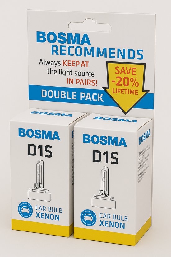 XENON D1S set van 2 lampen - XENON - 4600K - BOSMA - auto | bol