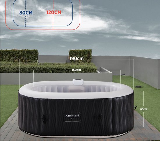 Industrial-Home Opblaasbare Jacuzzi Bali Ovaal - 2 Personen - Voor ...