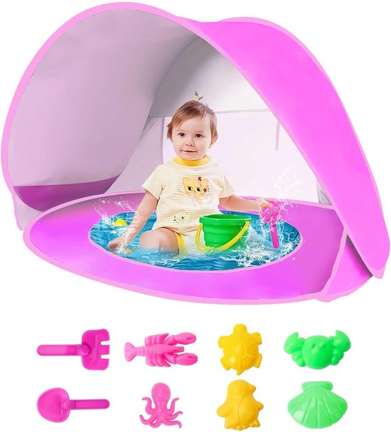 Strandtent baby - Zomeruitje - Baby zonnescherm - UV bescherming - Pop ...