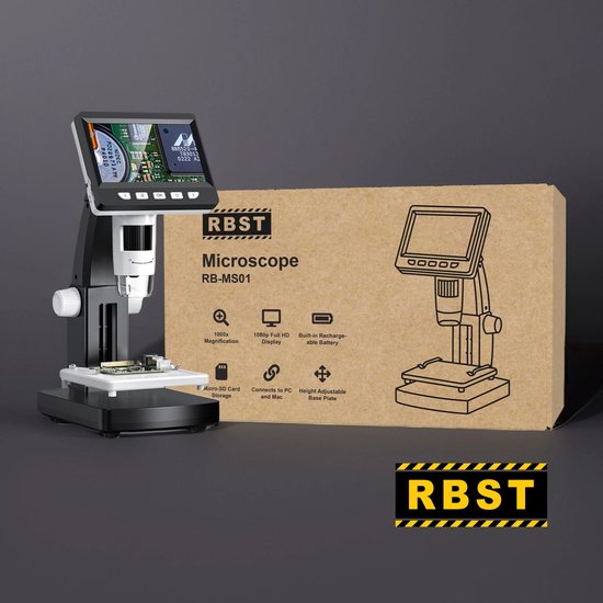 RBST Microscoop - 1080P HD - 1000x zoom - Accu - Koppel aan computer | bol