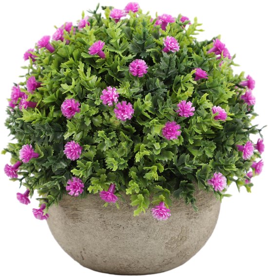 Kunstgras in Pot - Kunstmatige Mini Planten voor Binnen - Decoratief ...