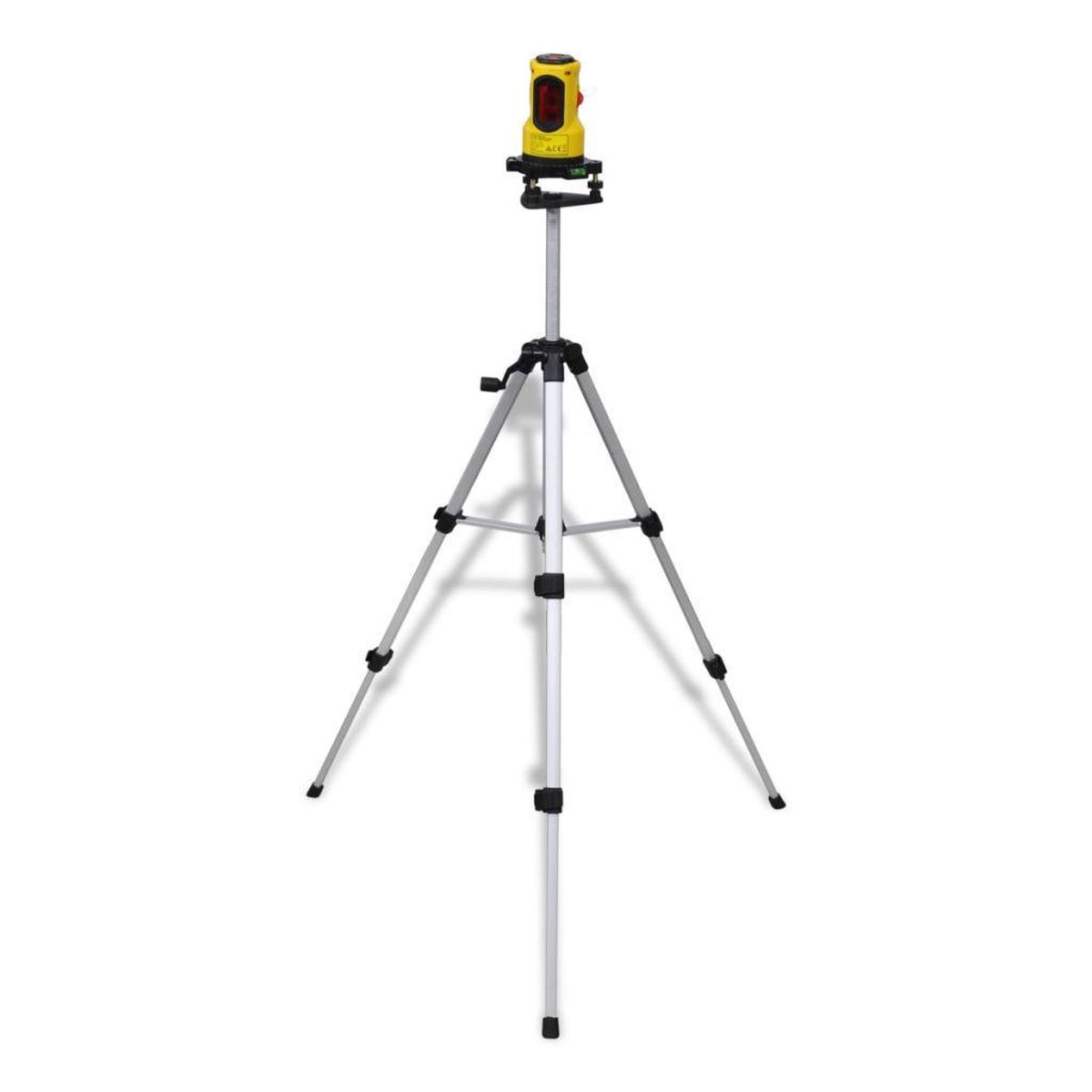 vidaXL Laser waterpas set kruislijn laser met aluminium drie-poot en ...