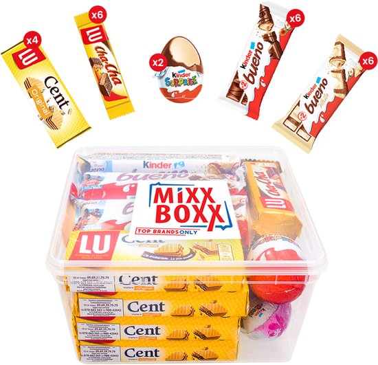LU & Kinder maandpakket vol chocolade en koek - Cent Wafers, Cha Cha ...