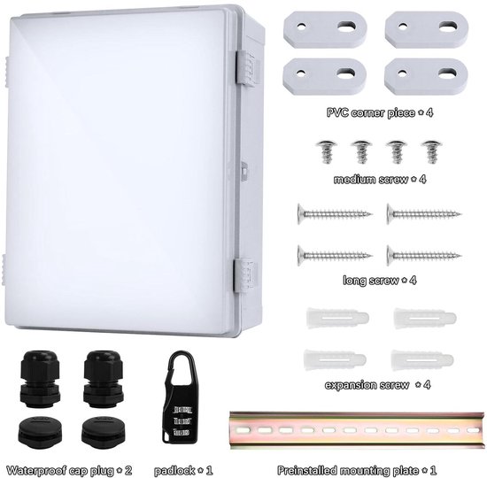 Waterdichte Industriële Buitenverdeelkast 33x43x20 cm met Afdichting en ...