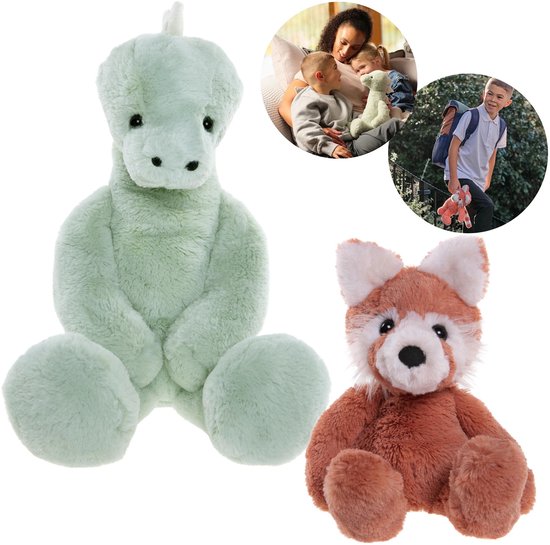 Charlie Bears, Set van twee knuffels uit de Bear&Me-serie: panda Ronnie ...