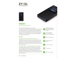 ZyXEL NR2301 - 5G Mobiele Router – Supersnel Draagbaar Internet – WiFi ...