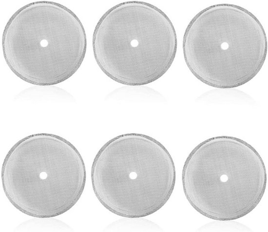 French Press Filterzeef – Set van 6 Stuks – RVS 304 Mesh – Vervangende ...