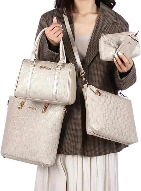 Livano Handtas Dames - Schoudertas - School - Shopper - Schooltas ...