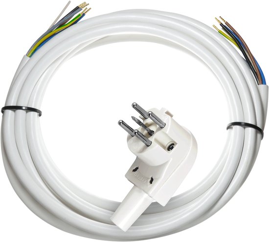 Dparts perilex kabel met stekker - 5 meter - 5x2.50mm - aansluitkabel ...