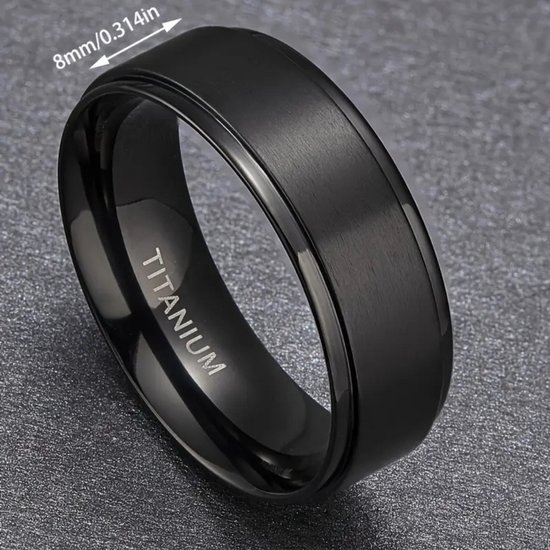 Nivard Ring - Ringen - Dames - Heren - Titanium - 59.38mm | bol