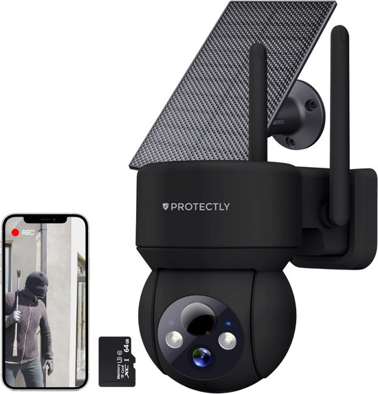 Protectly® Beveiligingscamera Draadloos Buiten – Camerabewaking - Bewakingscamera Voor... | bol
