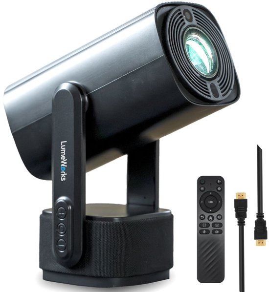 LumeWorks Nova Mini Beamer - 4K Beeldkwaliteit - Projector - Android 11 - Voor IOS &... | bol