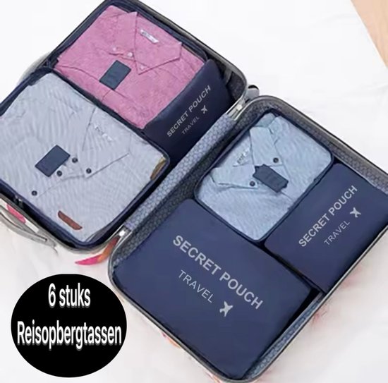 Twenty Two™ Reis opbergtas | 6-delige koffer organizer set | opbergtassen voor je... | bol