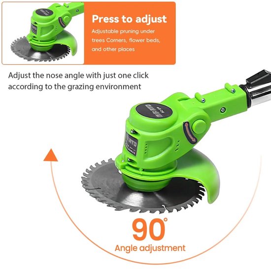 Coupe-bordures électrique Bovista - Avec batterie - Sans fil - Voegenborstel -... | bol