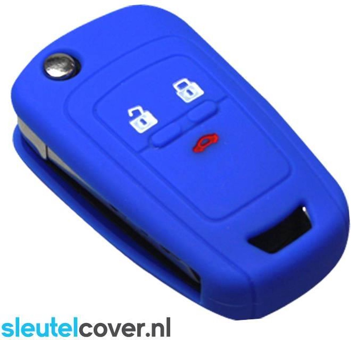 Couvre Clé Chevrolet Bleu Couvre Clé En Silicone Couvre Clé De Protection De Voiture