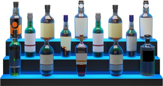 LED Illuminated Liquor Bottle Display - Brighten up uw ruimte 40-inch 3 ...