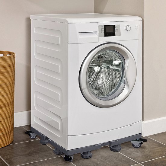 Aufun Verstelbare wasmachine basis 8 voet met rolwagen verplaatsbare ...
