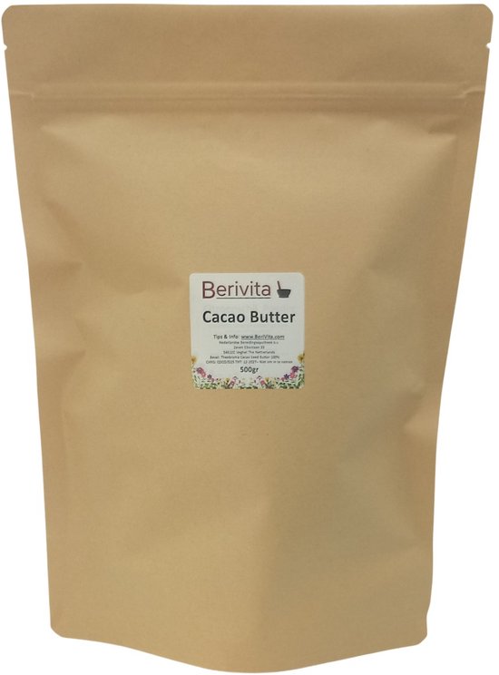 Cacaoboter 500gr Brokken - Cocoa Butter - Huid - Ongeraffineerde, Pure ...
