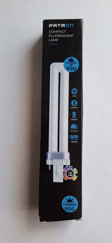 Patron PLS Dulux-S Lamp 9W840 G23 fitting | bol