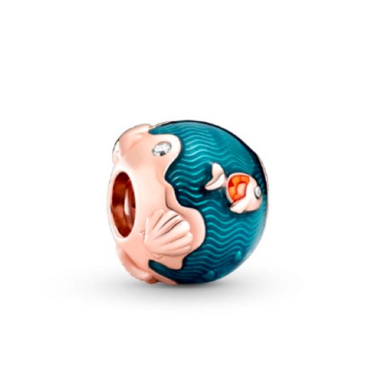 Pandora Original Rose Shimmering Ocean Waves and Fish Charm - 789004C01 ...