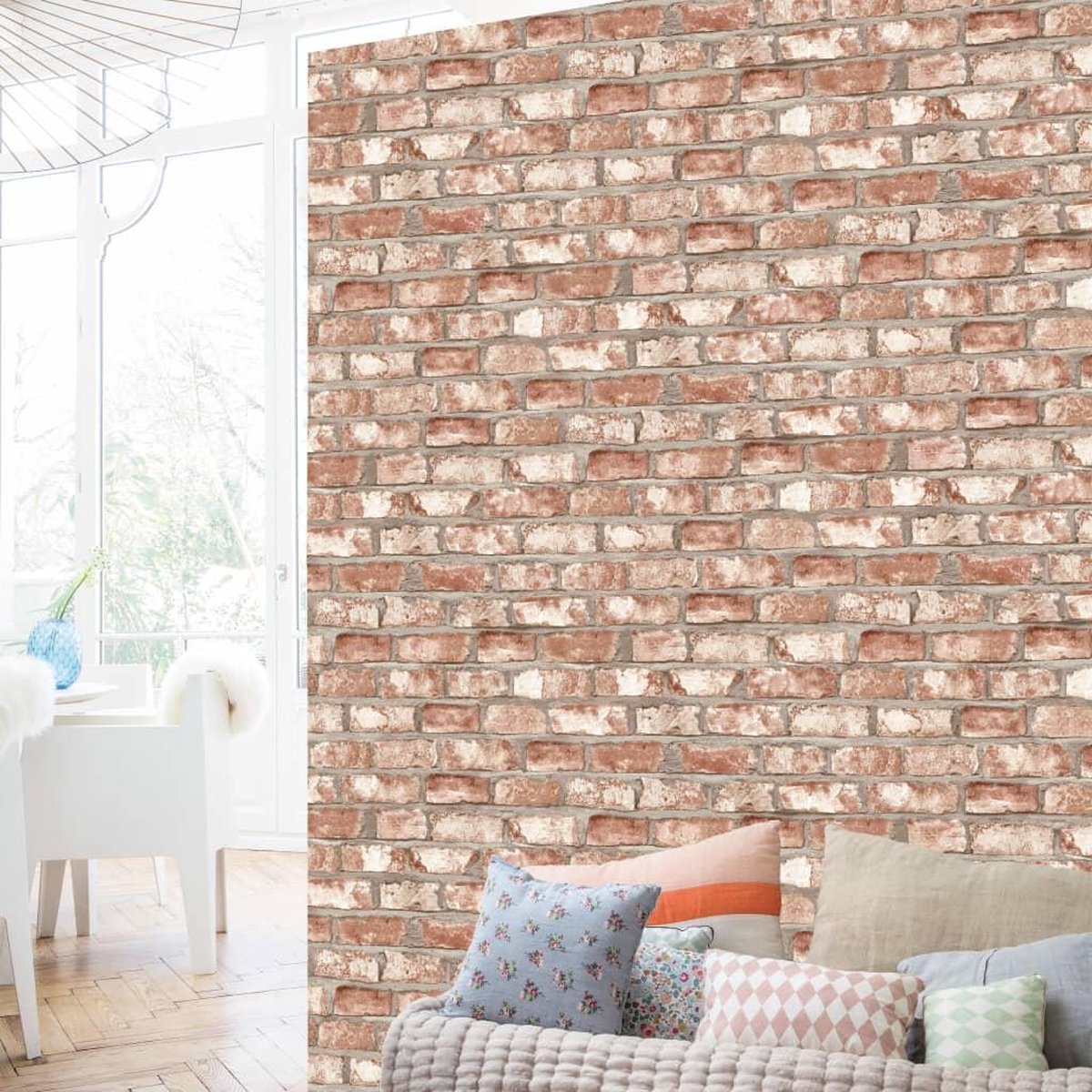 bol.com | Dutch Wallcoverings vliesbehang baksteen - beige