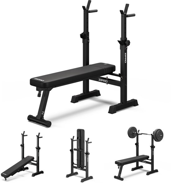 Zipro® Core Halterbank - Fitnessbank - Bench press bank - Bankdrukbank ...