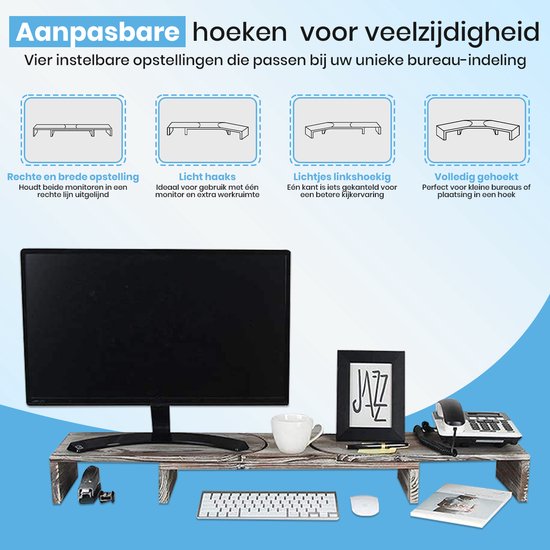 Fleau Home Verstelbare Monitor Verhoger - Laptopstandaard ...